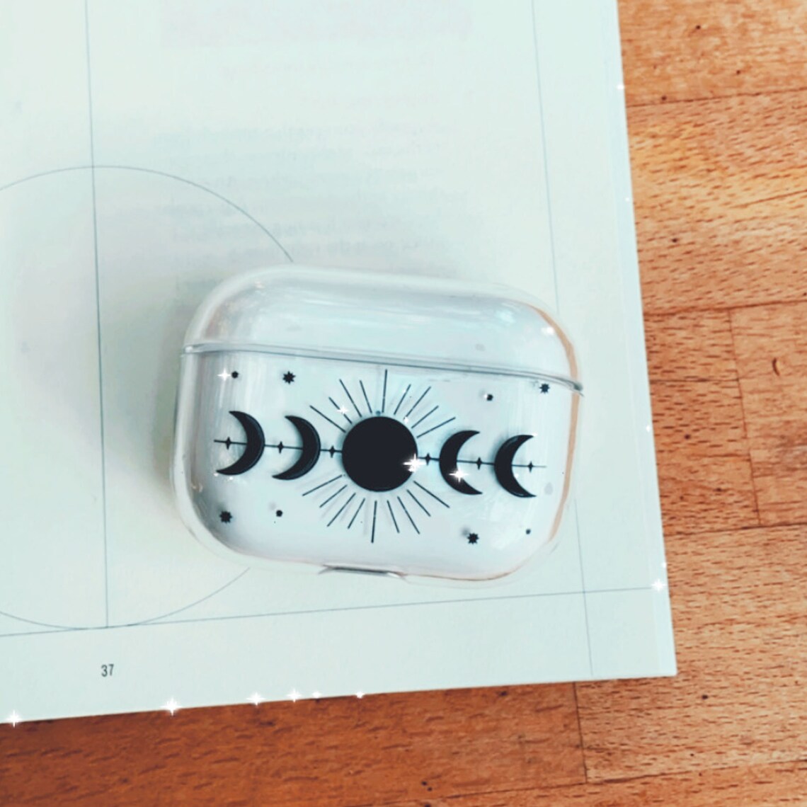 Moon Airpod Case Cute Moon Phases AirPods Pro Case Durable | Etsy