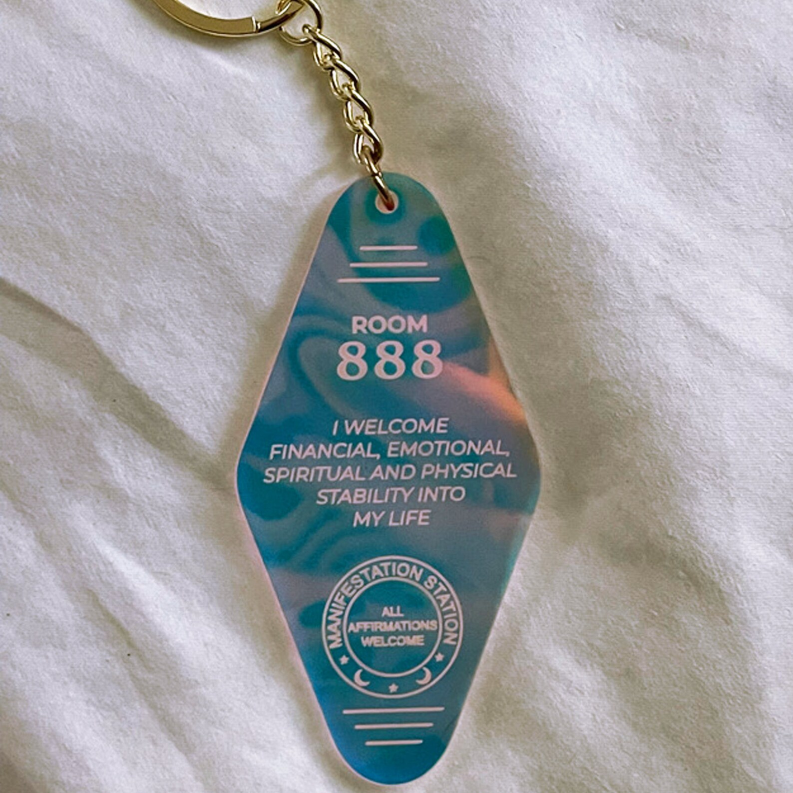 Keychain 888 Retro Key Angel Numbers Keychain Holographic - Etsy