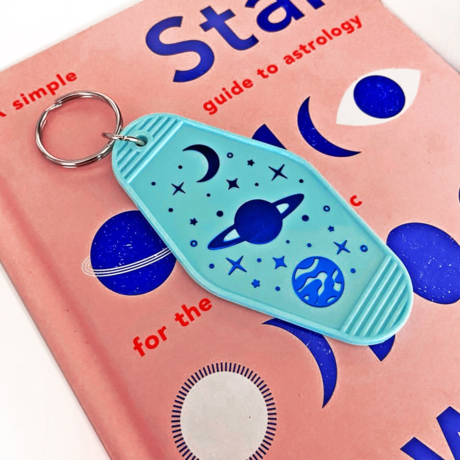 Motel Keychain Holographic Moon Keychain Holographic - Etsy