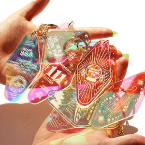 Keychain, 333, Cool Keychain, Aesthetic Keychain, Holographic Keychain ...