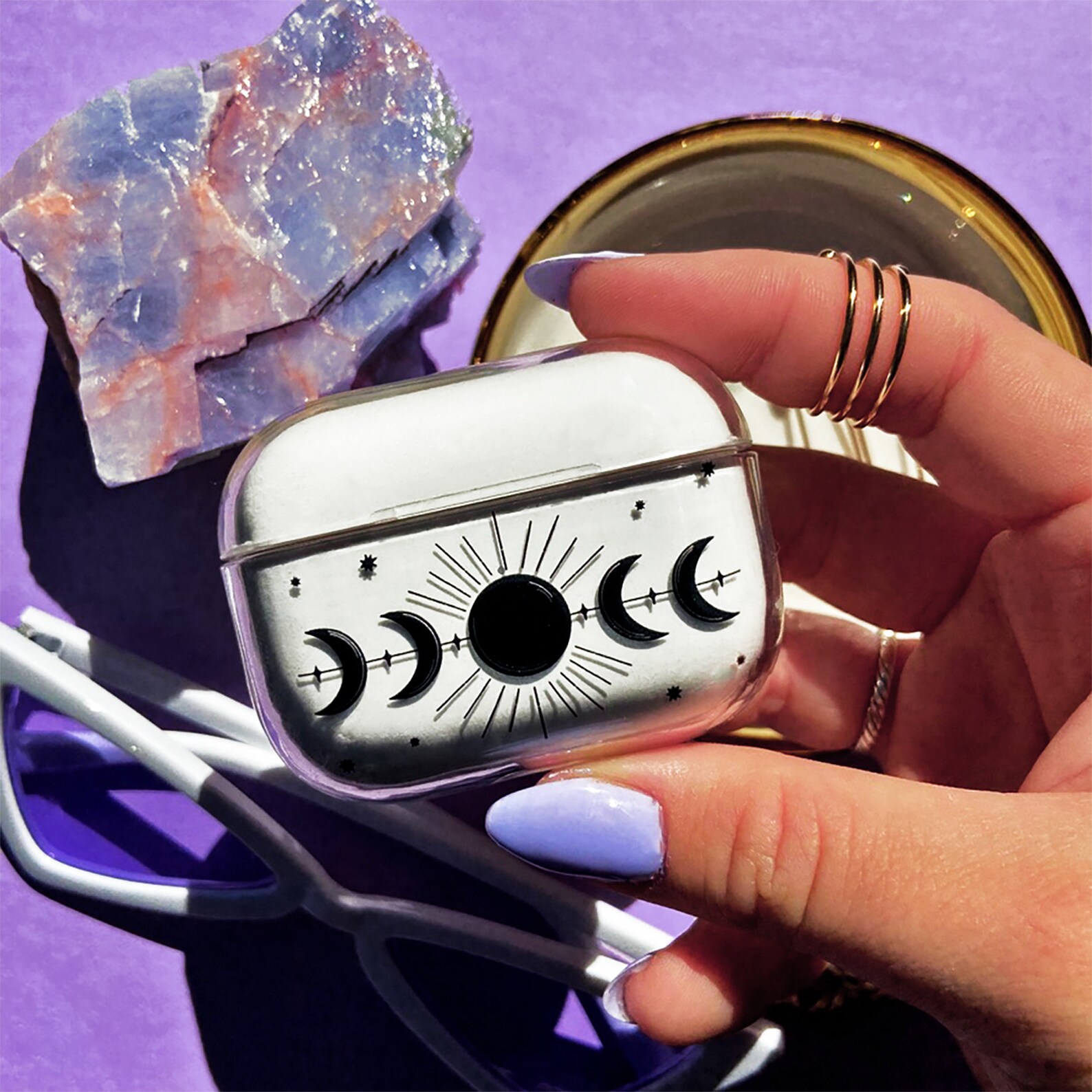 Moon Airpod Case Cute Moon Phases airpods Pro Case Durable - Etsy