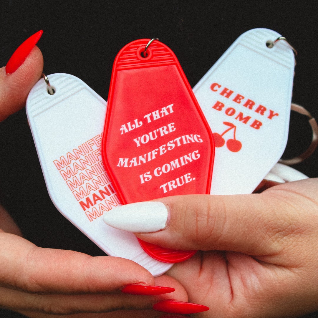 Red Keychain Manifestation Affirmations This is Your Sign Gifts for Her ...