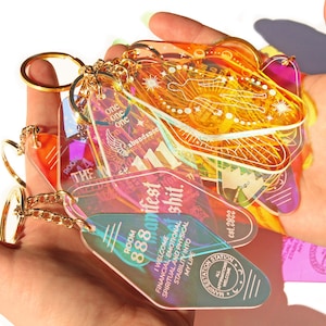 Keychain, 333, Cool Keychain, Aesthetic Keychain, Holographic Keychain ...
