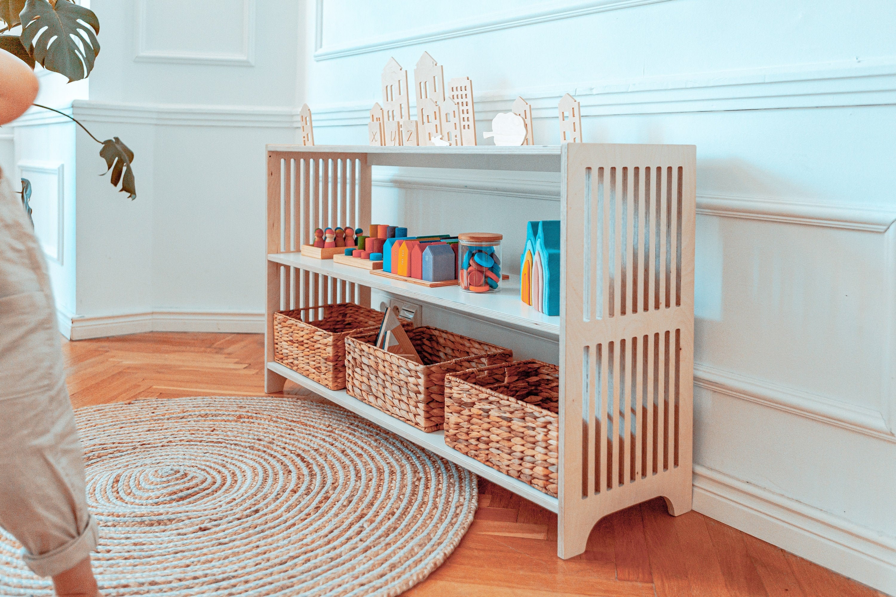 Wood Toy Storage Mid Century Modern Etsy UK