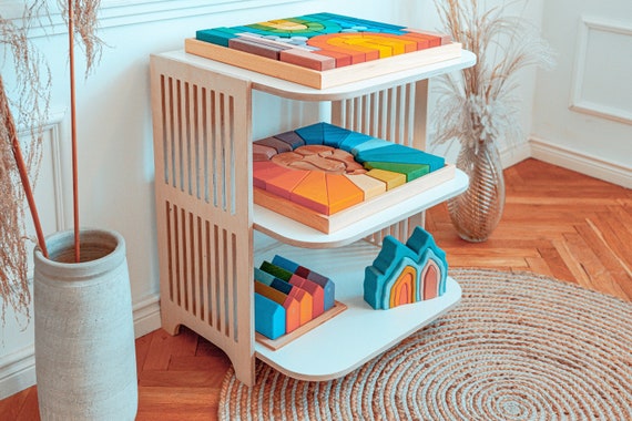 Low toy shelf store