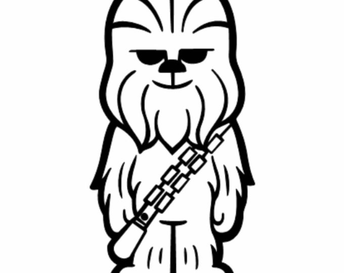 Star Wars Chewbacca Decal - Etsy