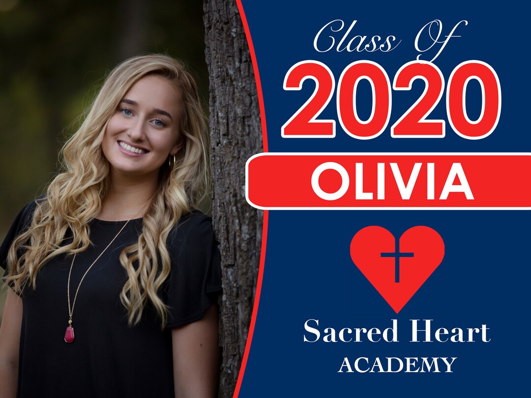 Personalized Senior Graduation Class of 2020 24x18 Yard Sign (double ...