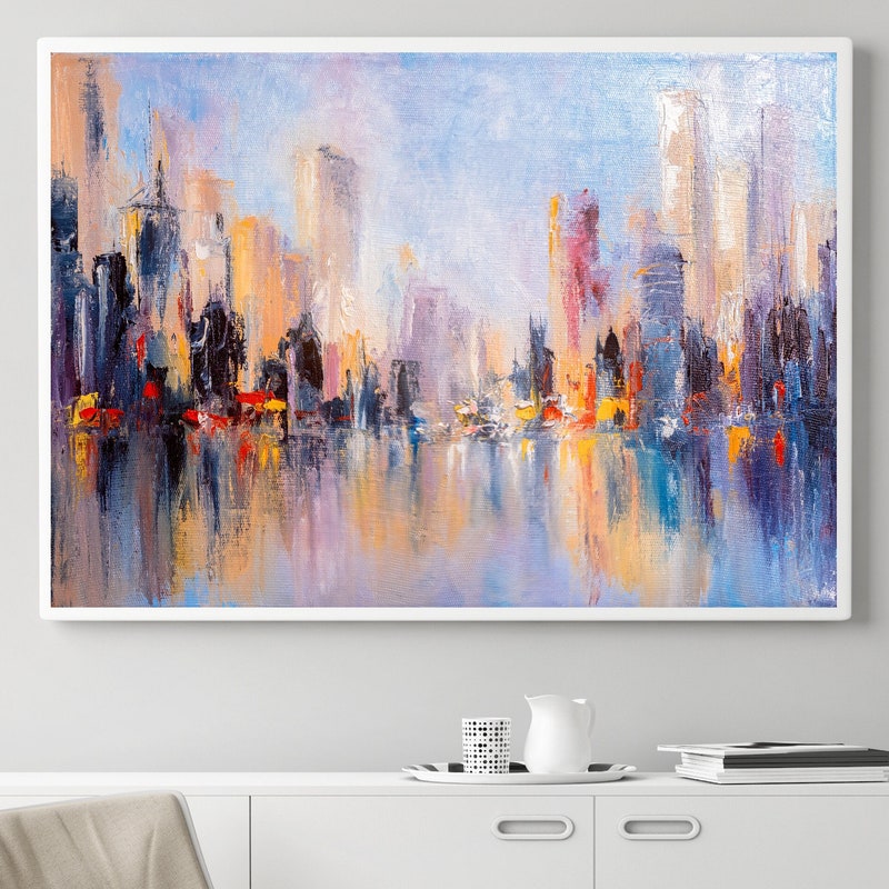 Abstract City Art - Etsy
