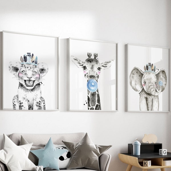 Oh the Places You'll Go Nursery Prints Nursery Art Nursery Decor ...