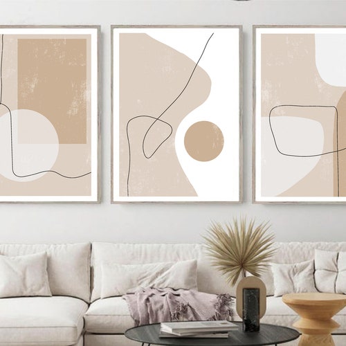 Abstract Line Art Set of 3 Prints Line Drawing Woman - Etsy