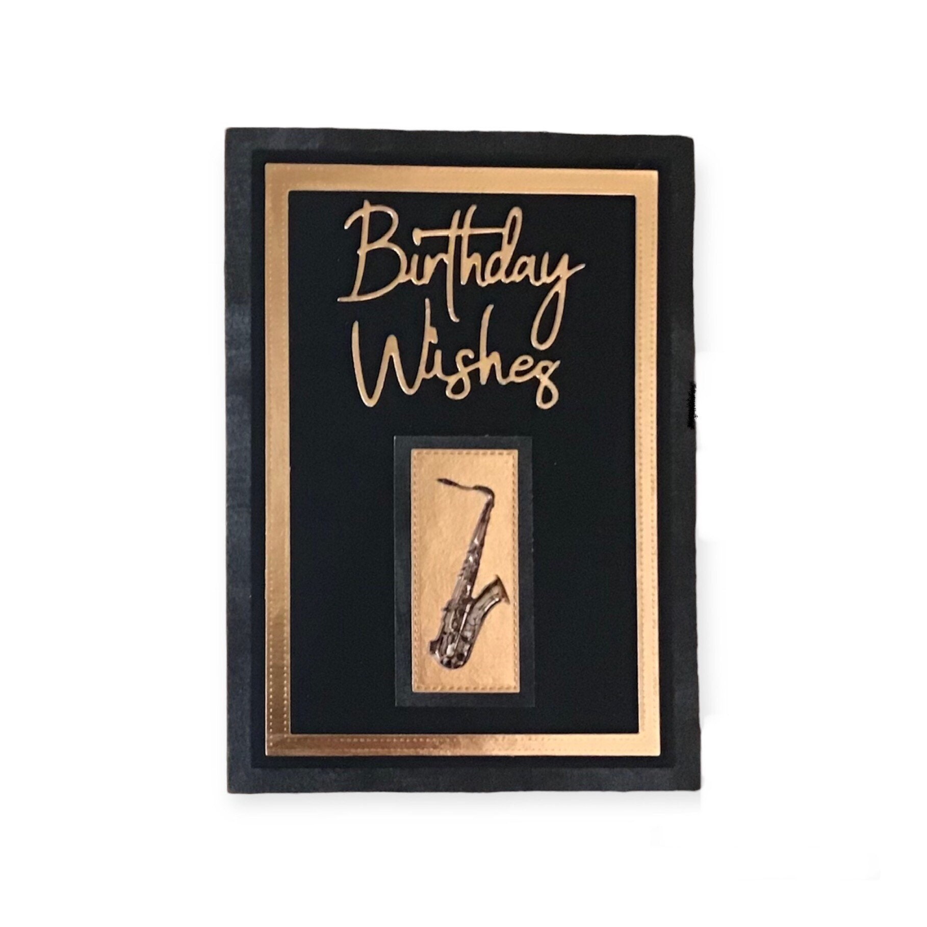 Saxophone Birthday Card Sax Player Greeting Card Jazz or - Etsy