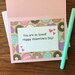 Donut Valentines Day Card, Handmade Card for Child, Cute Greeting Card ...