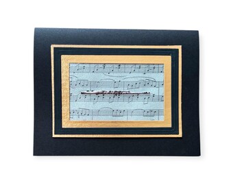 Flute Note Card for Flutist Musician, Band Director or Music Teacher ...