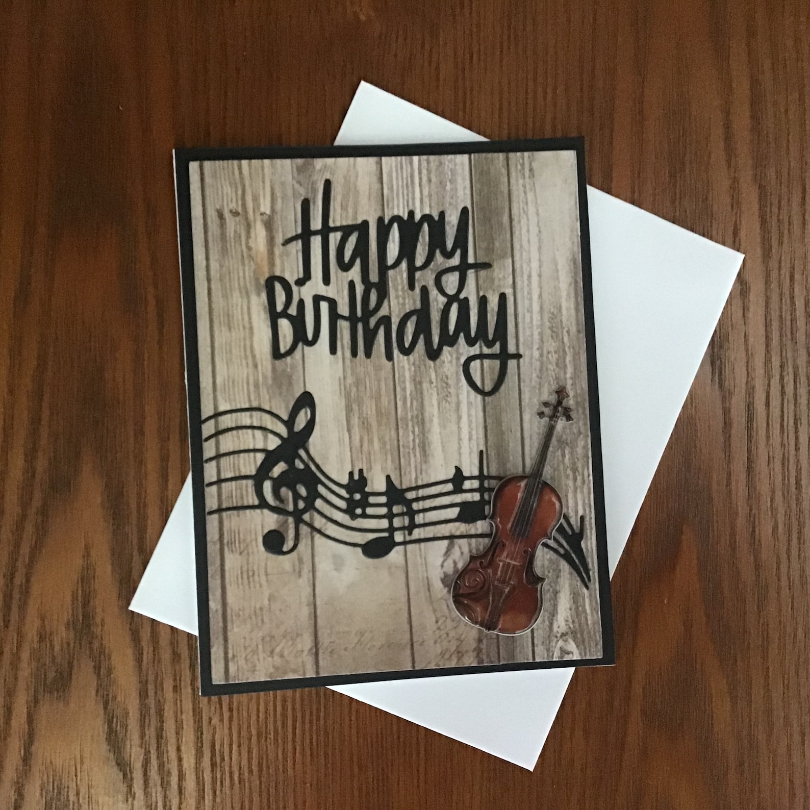 Violin Birthday Card, Cello or Viola Greeting Card, Fiddle Player Card ...