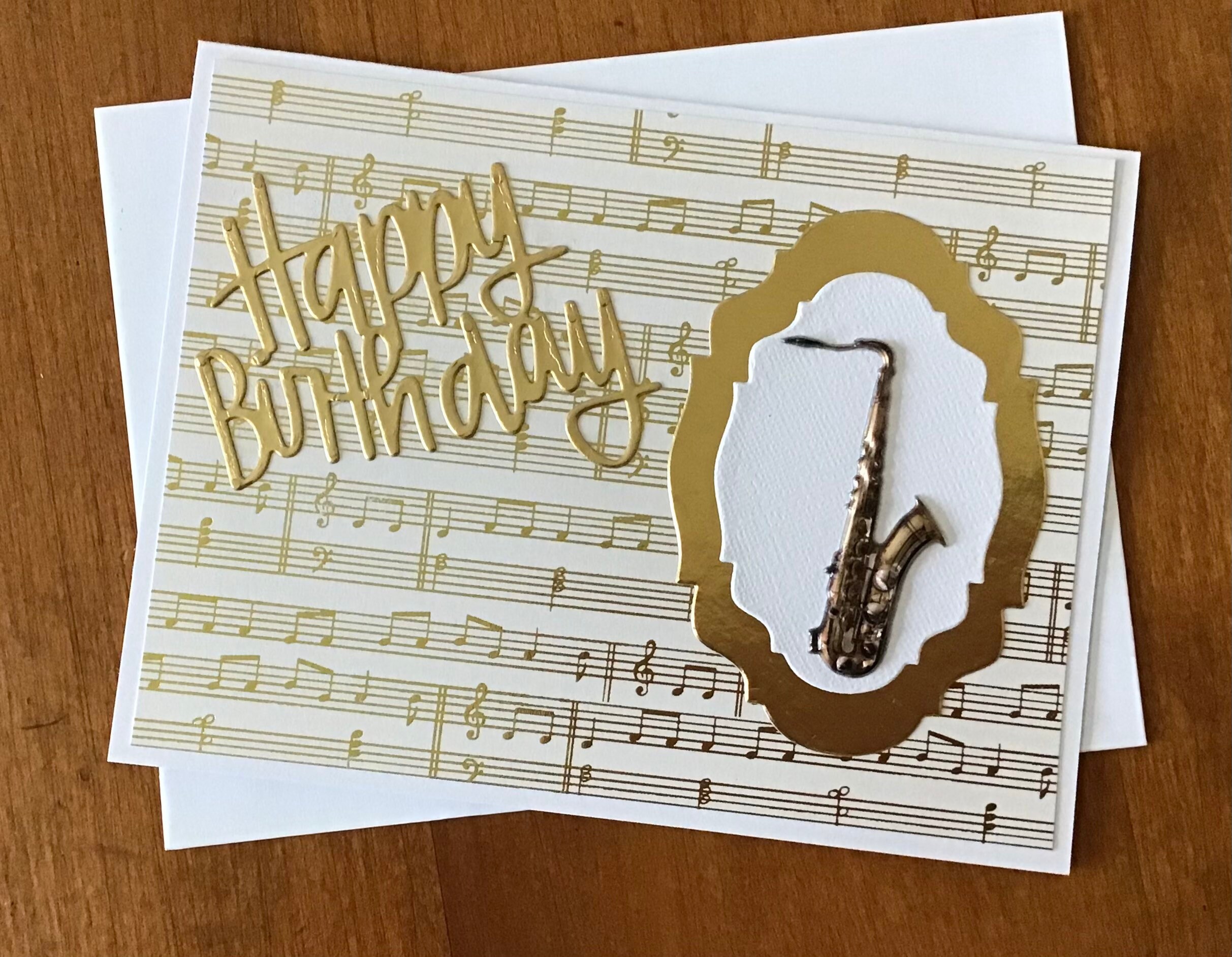 Saxophone Birthday Card Sax Player Greeting Card Jazz or - Etsy