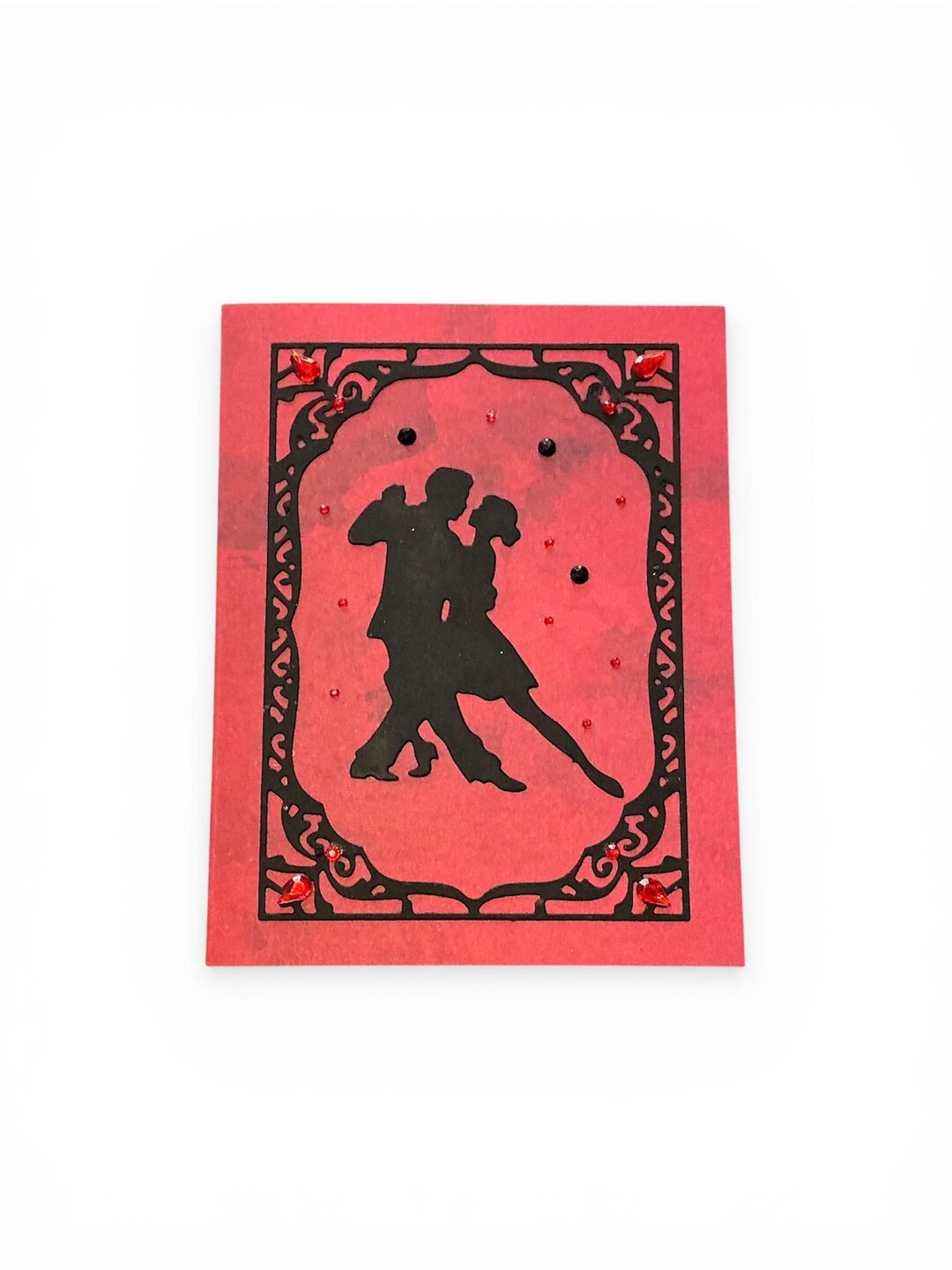 Handmade Ballroom Dance Blank Note Card, Waltz, Tango and Foxtrot ...