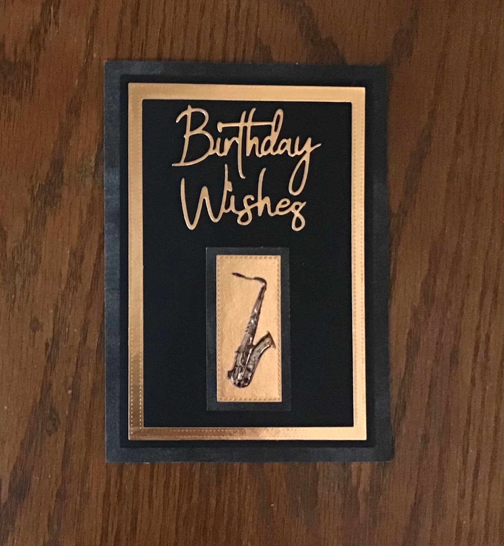 Saxophone Birthday Card Sax Player Greeting Card Jazz or - Etsy