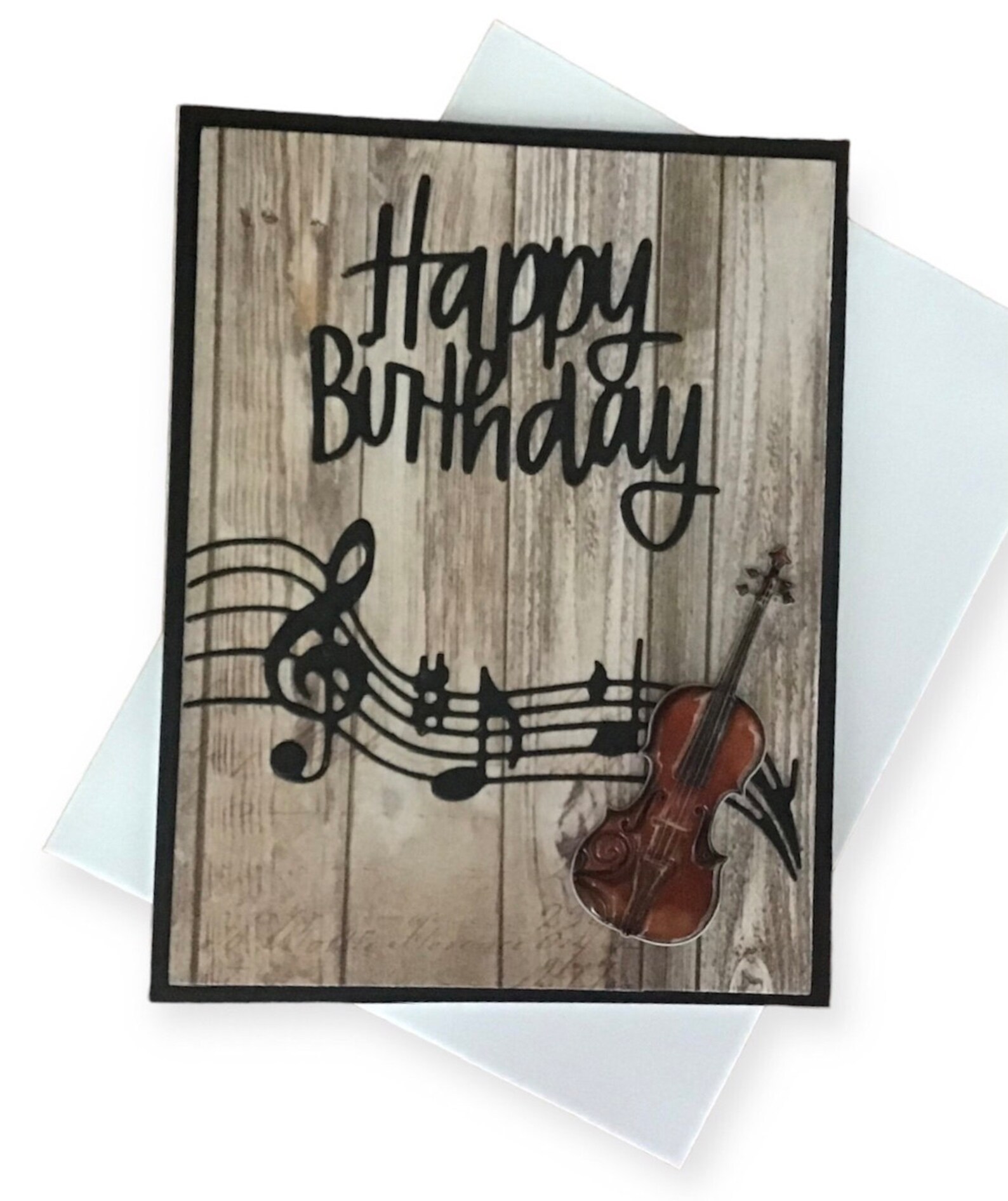 Violin Birthday Card, Cello or Viola Greeting Card, Fiddle Player Card ...