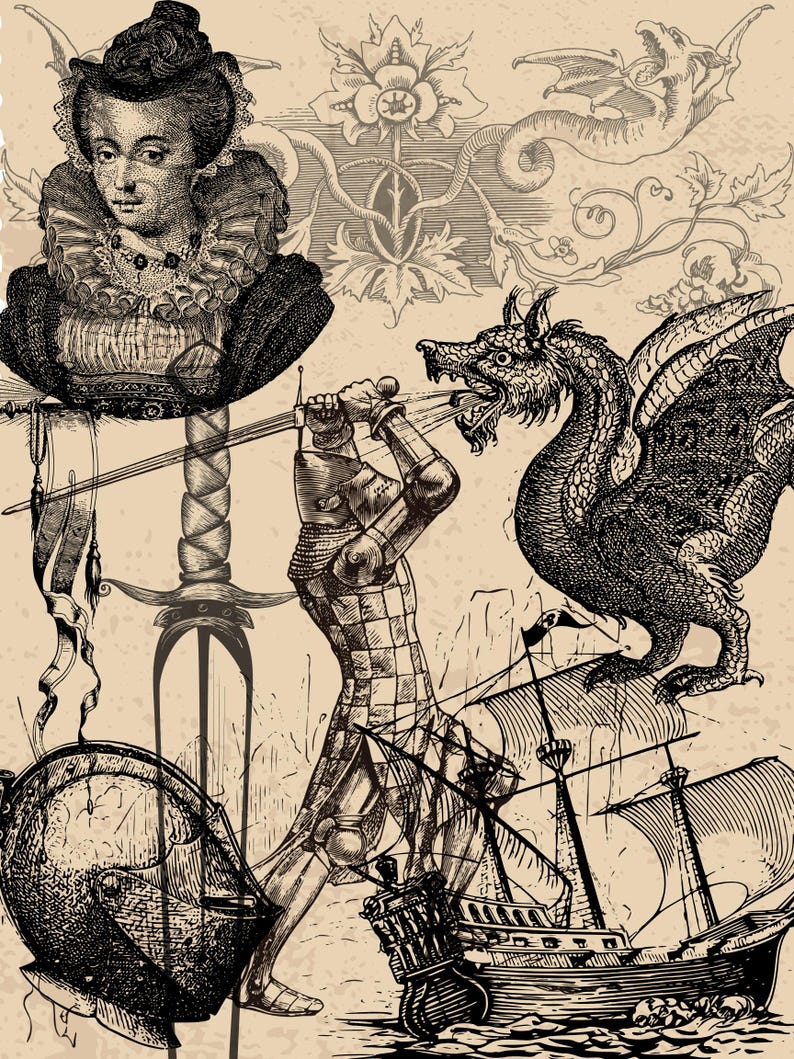 Medieval Wall Art Pack of 5 - Digital Download - Etsy