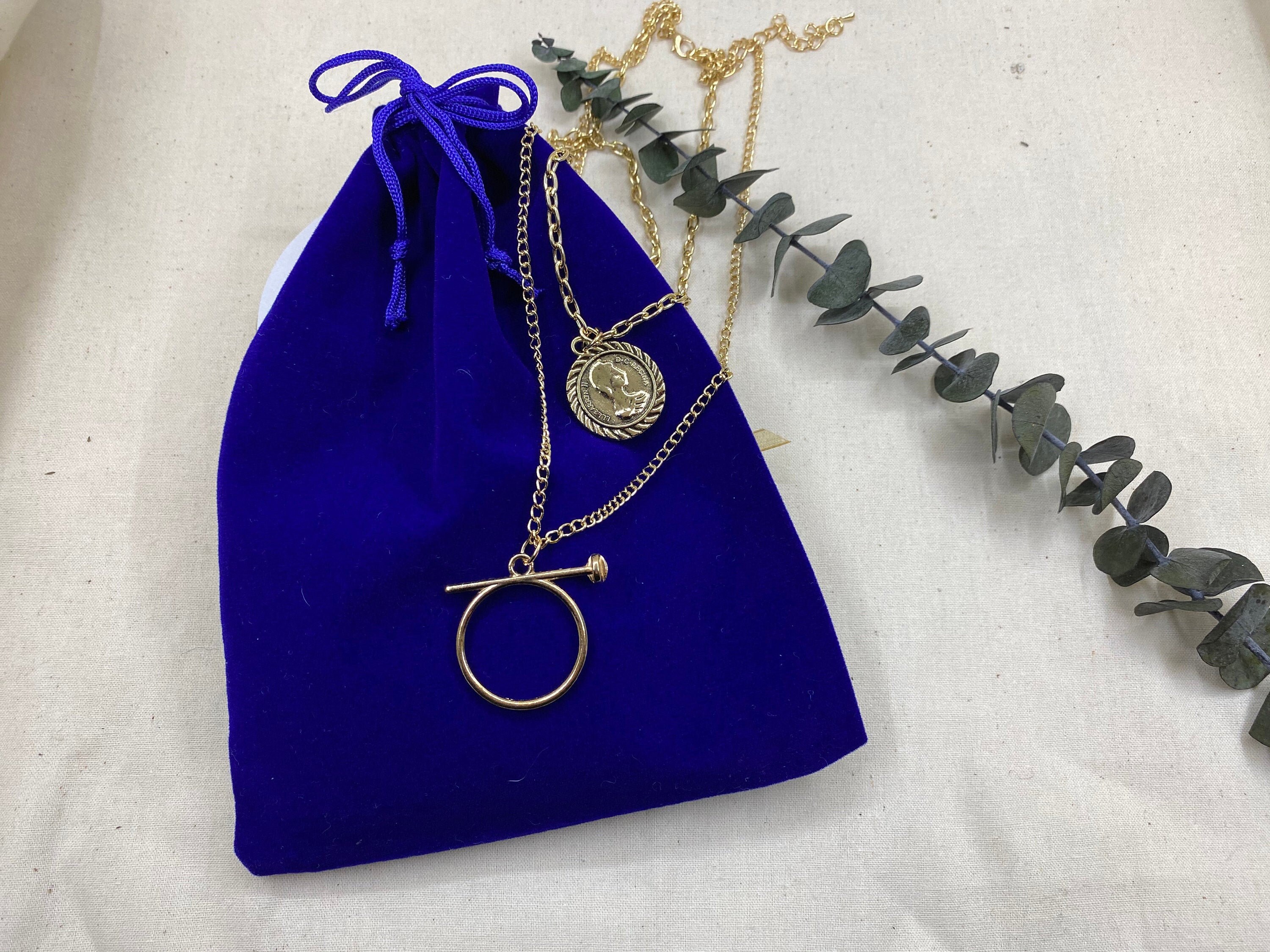 Add-on Gift Wrap Option- Royal Blue Velvet Gift Pouch, Valentine's Day ...