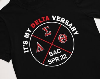 It's My Deltaversary T-shirt Personalized Shirt Delta | Etsy