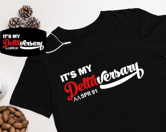 It's My Deltaversary T-shirt Personalized Shirt Delta | Etsy
