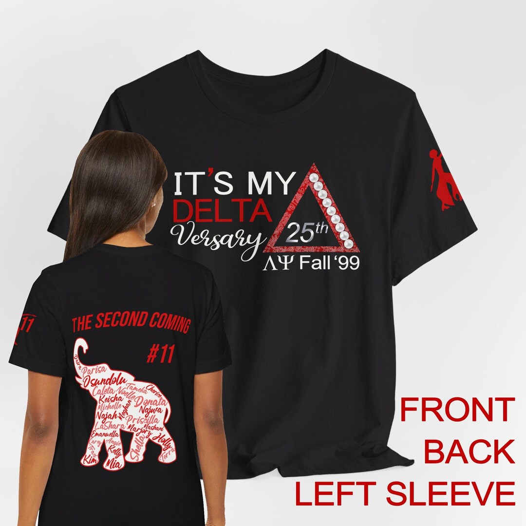 It's My Deltaversary T-shirt , Personalized Shirt, Delta Tee, Delta ...