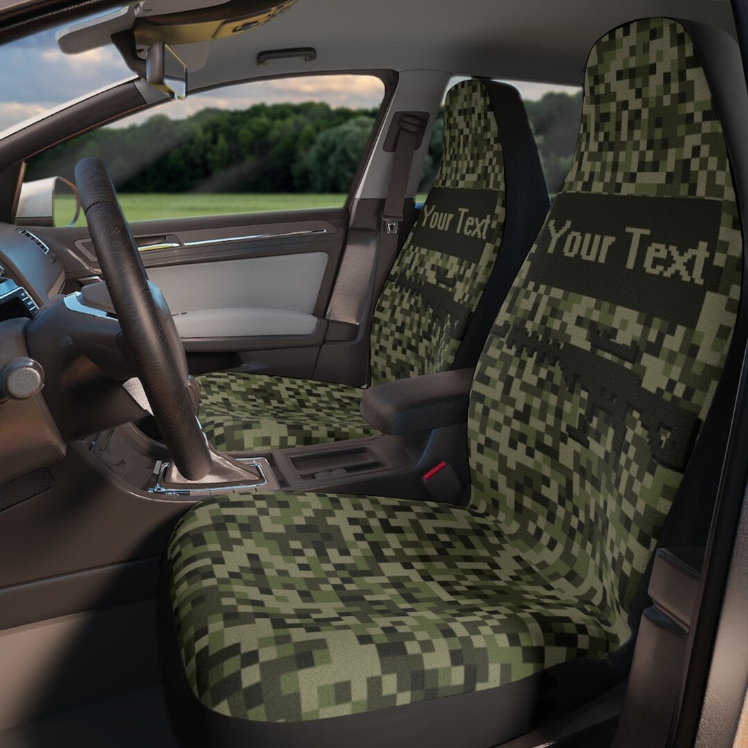 Pixeled Military Car Seat Covers Custom Military Seat Covers - Etsy