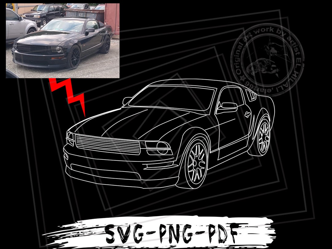 Custom Car Line Art, Minimalist Drawing (SVG, PNG, PDF) - Etsy