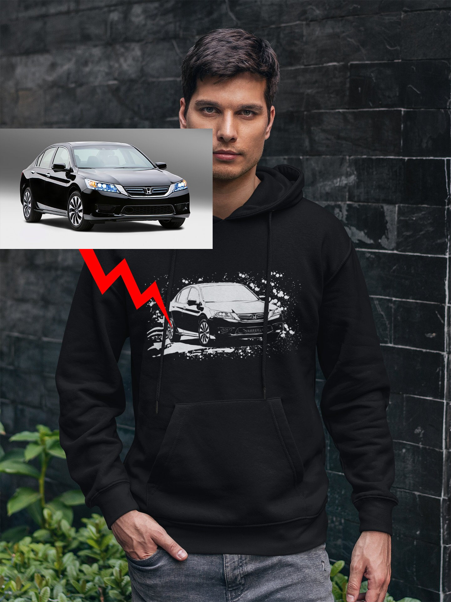 Retro Car on Hoodie Custom Car Sweatshirt Personalized Car - Etsy