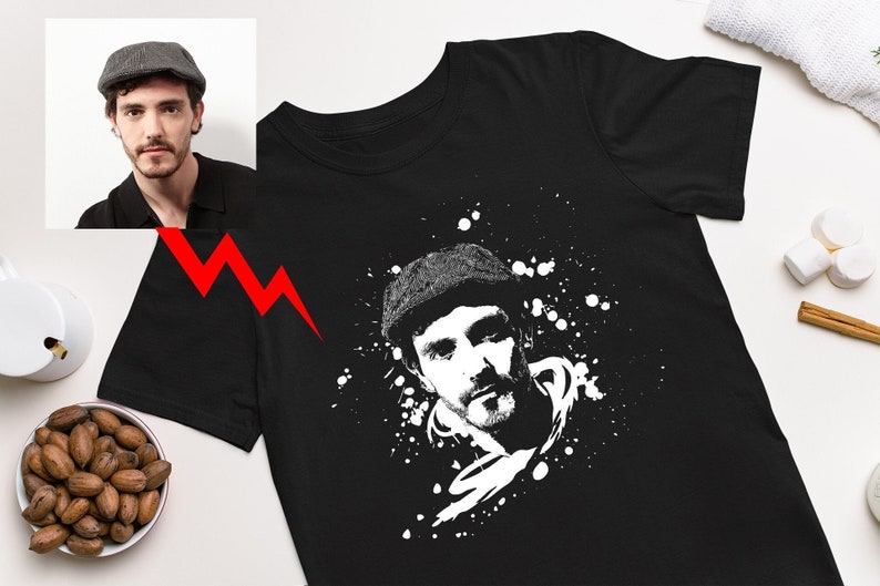 Custom Portrait Shirt, Retro Face Design, Personalized Photo Tee - Etsy