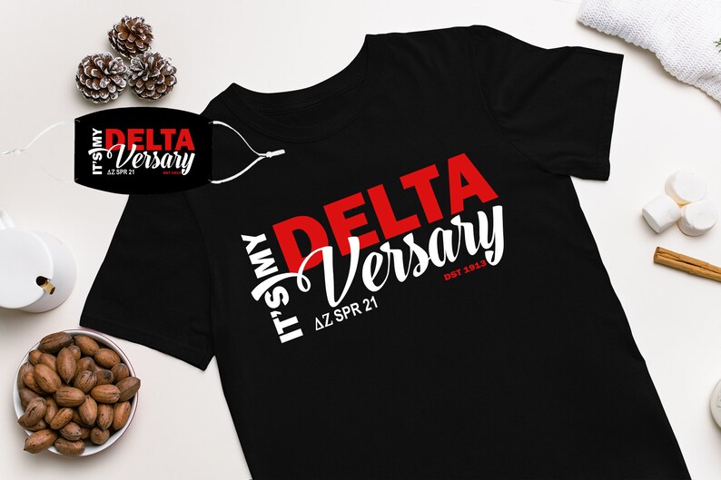 It's My Deltaversary T-shirt Personalized Shirt Delta | Etsy