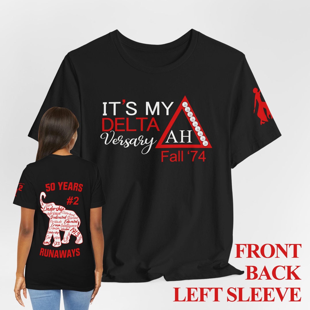 Deltaversary T-shirt, Personalized Delta Tee - Etsy