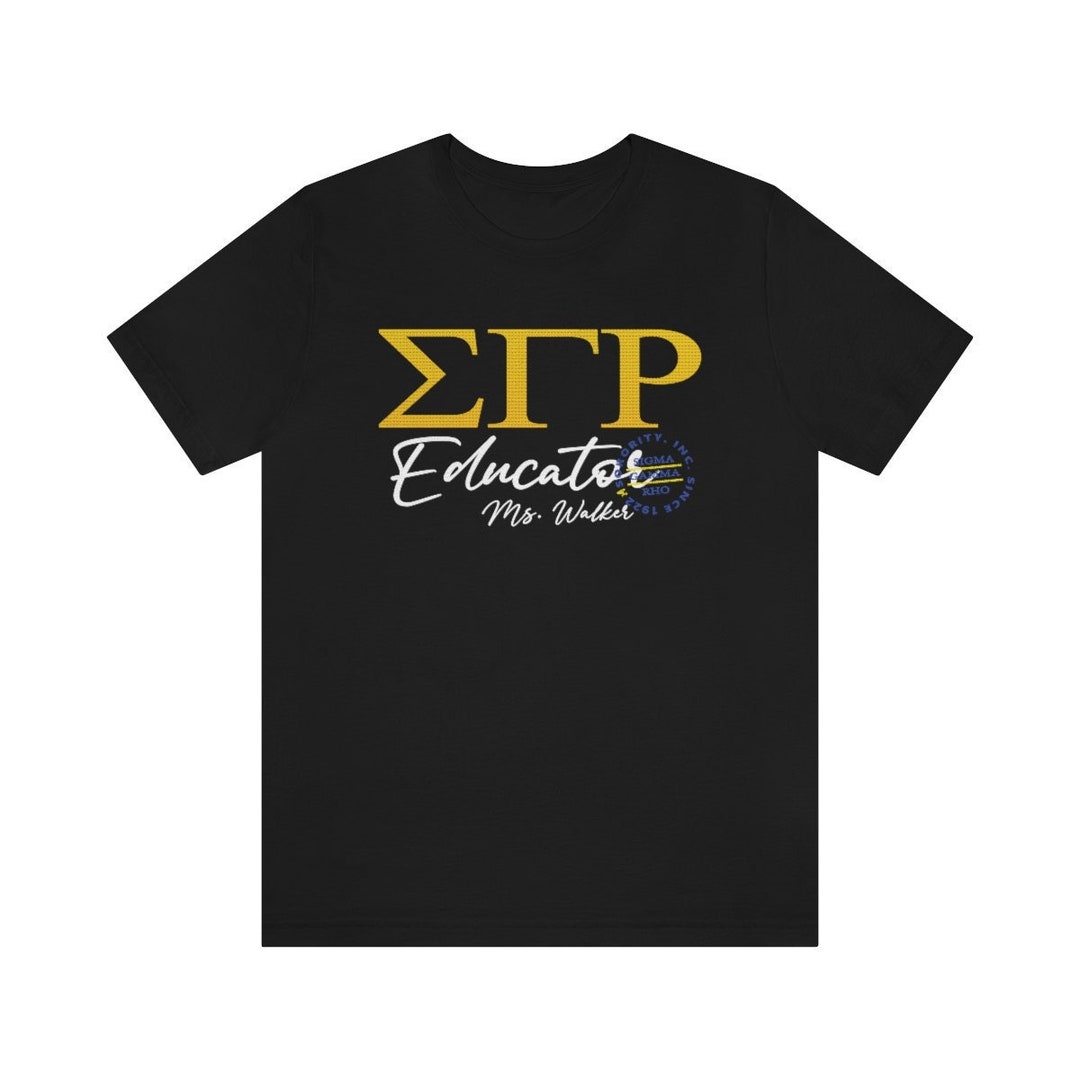 Sgrho Educator Shirt Personalized Educator Sgrho Sorority - Etsy