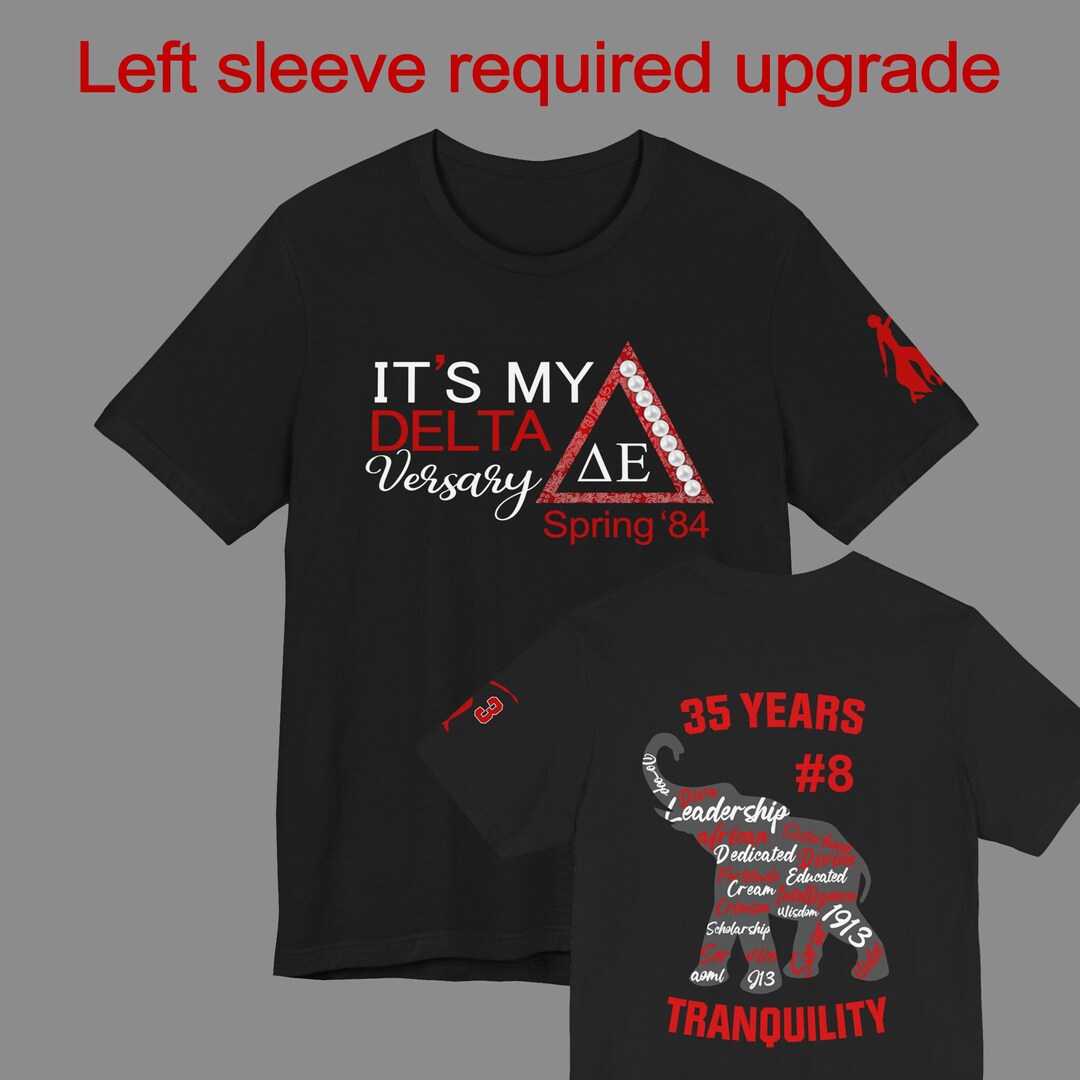 It's My Deltaversary T-shirt , Personalized Shirt, Delta Tee, Unisex ...