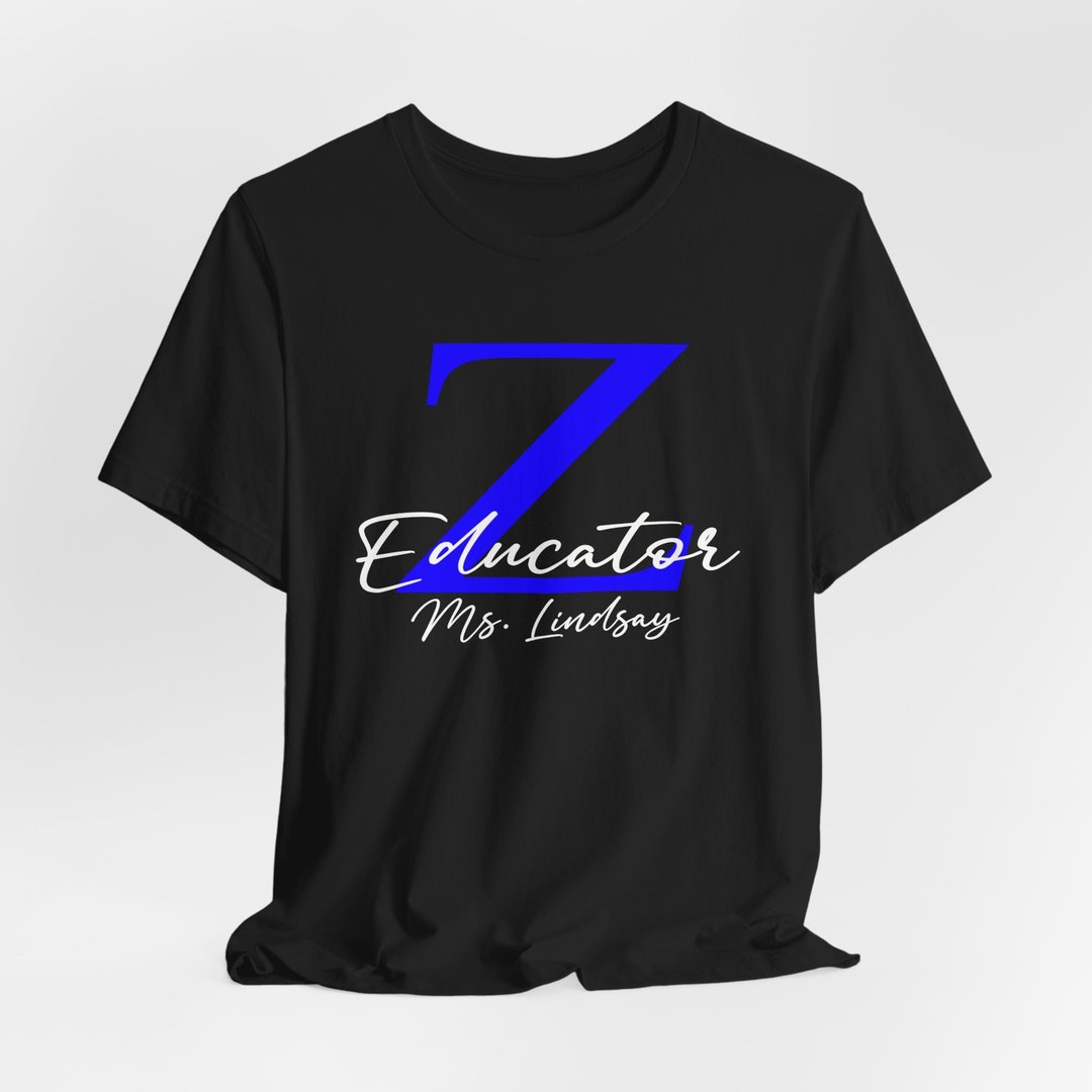 Zeta Educator Shirt, Custom Name, Educator Gift, Greek Letters, Zeta ...