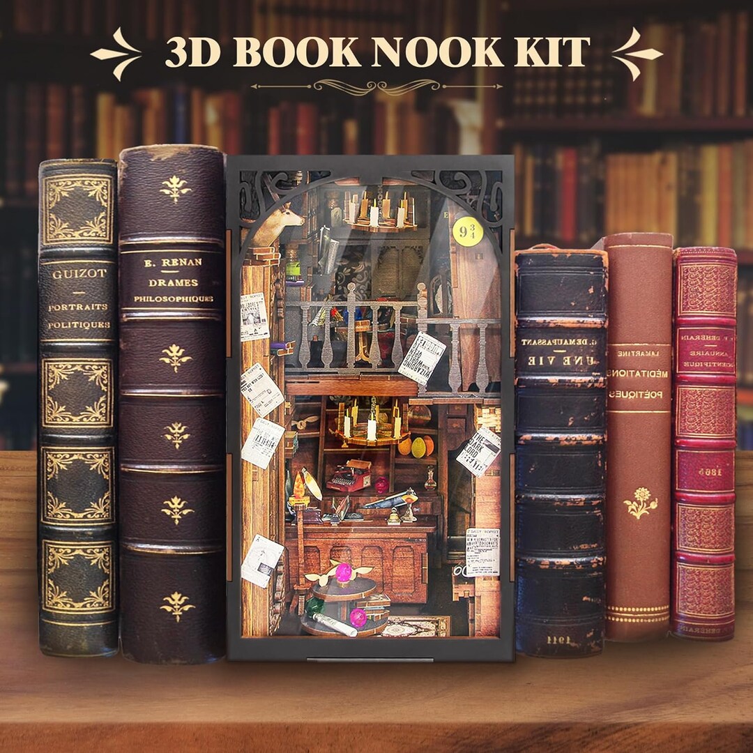 DIY Book Nook Kit 3D Wooden Puzzle, (magic Alley) - Etsy