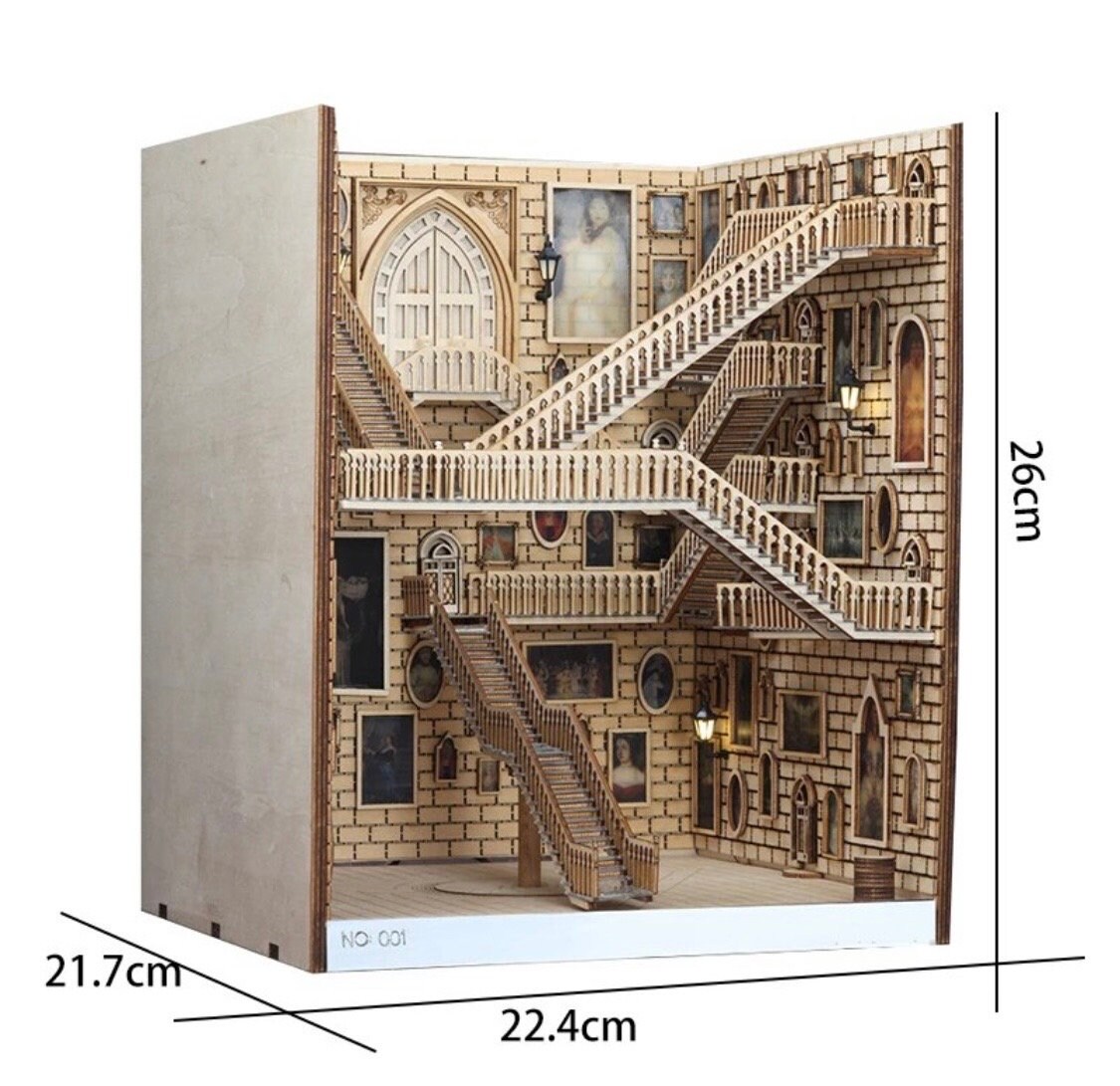 DIY Book Nook Kit 3D Wooden Puzzle, Hogwarts Castle - Etsy