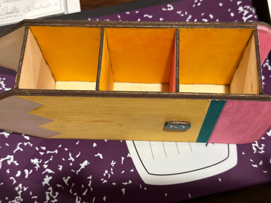 Personalized Teacher Desk Organizer: Custom Name Pencil Caddy - Etsy