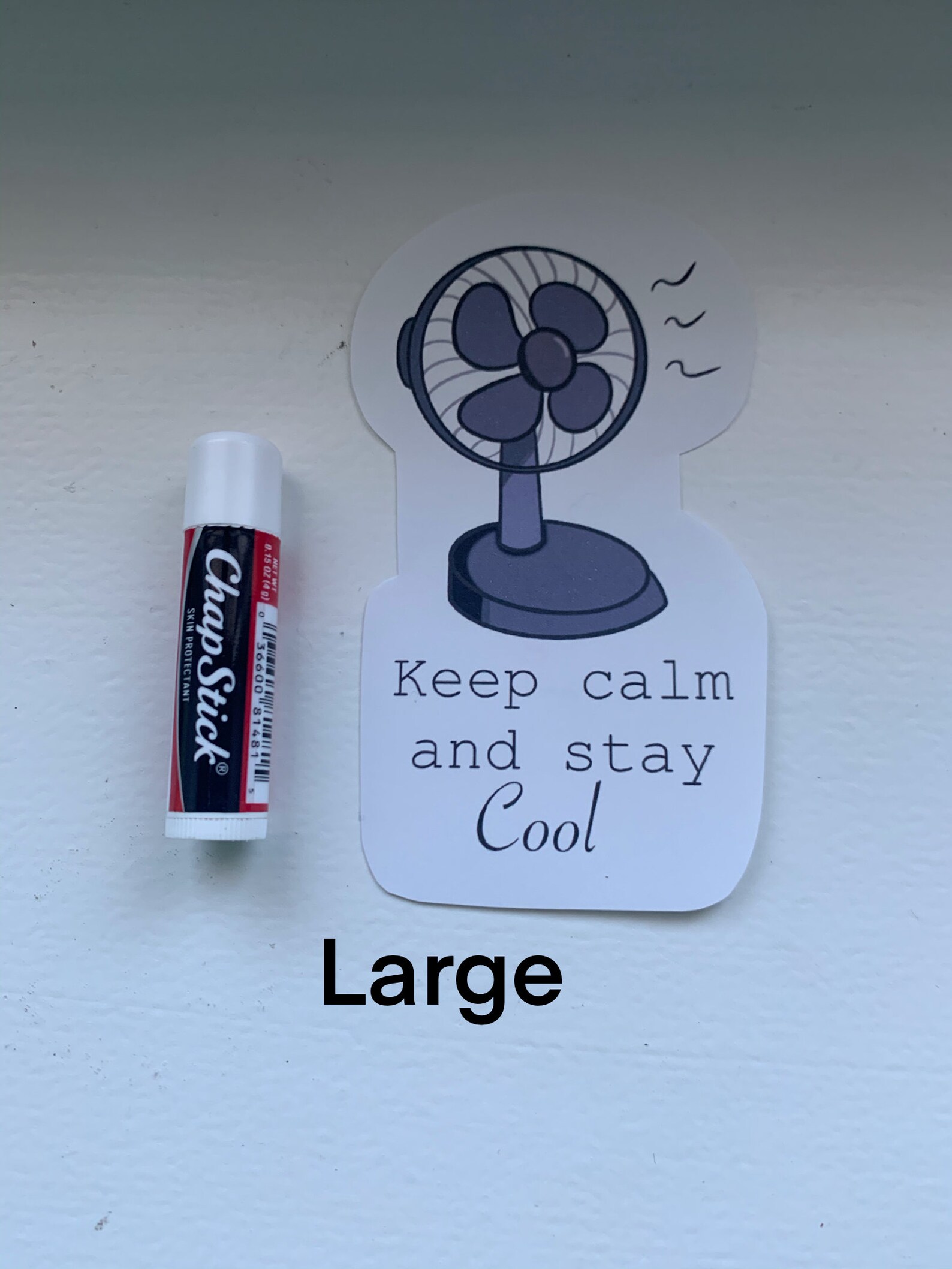 Keep Calm Stay Cool Fan sticker | Etsy