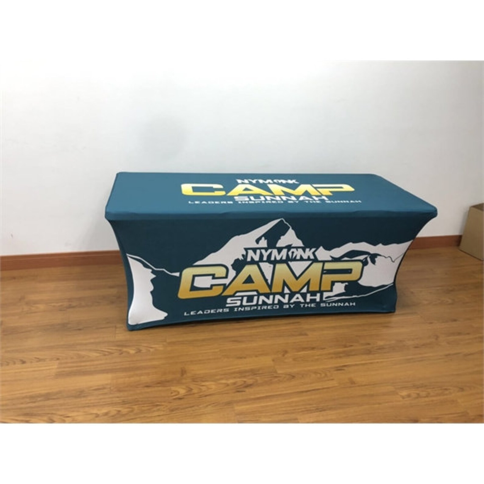 6' Full Color Custom Printed Stretch Table Cover Personalized Trade ...