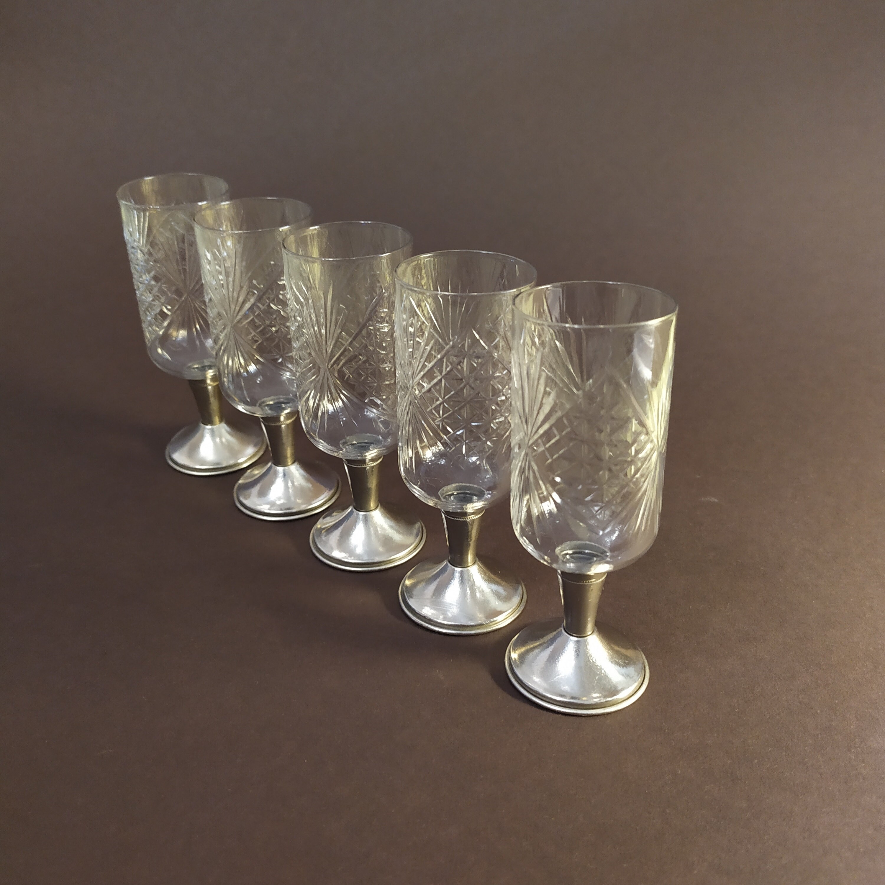 Crystal Glasses Vintage Soviet Vintage Vodka Glasses Etsy