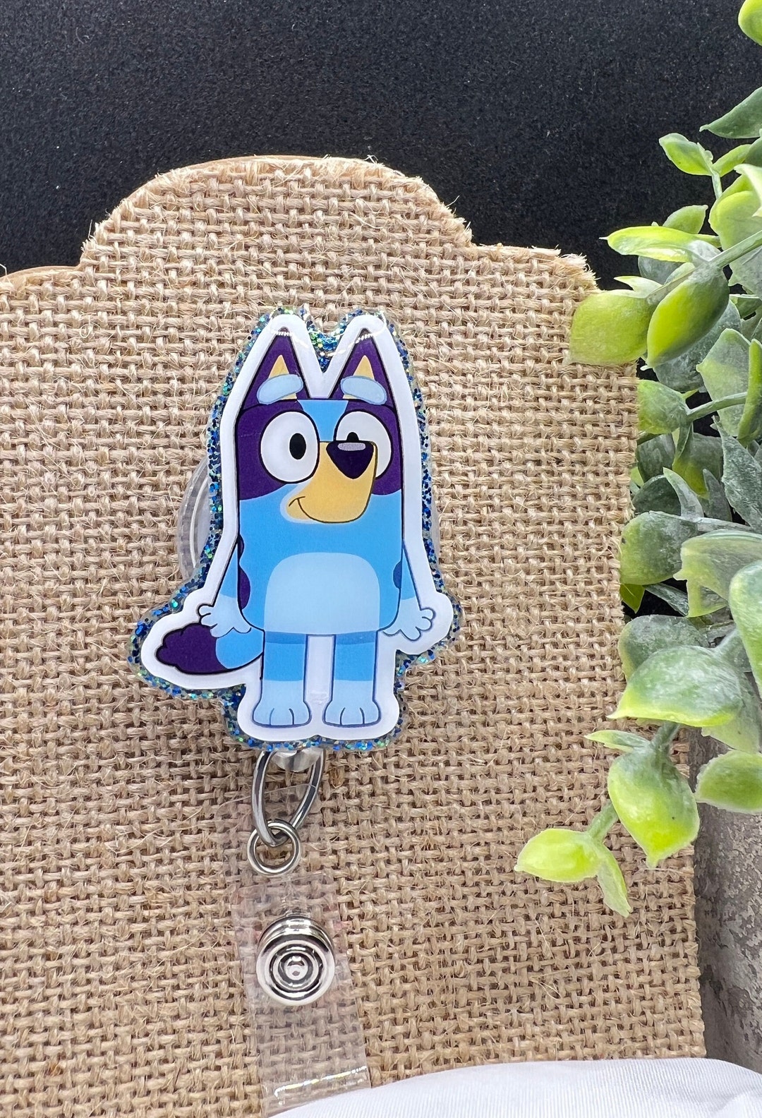 Bluey Badge Reel Topper W/alligator Clip or Belt Clip Badge Reel for ...