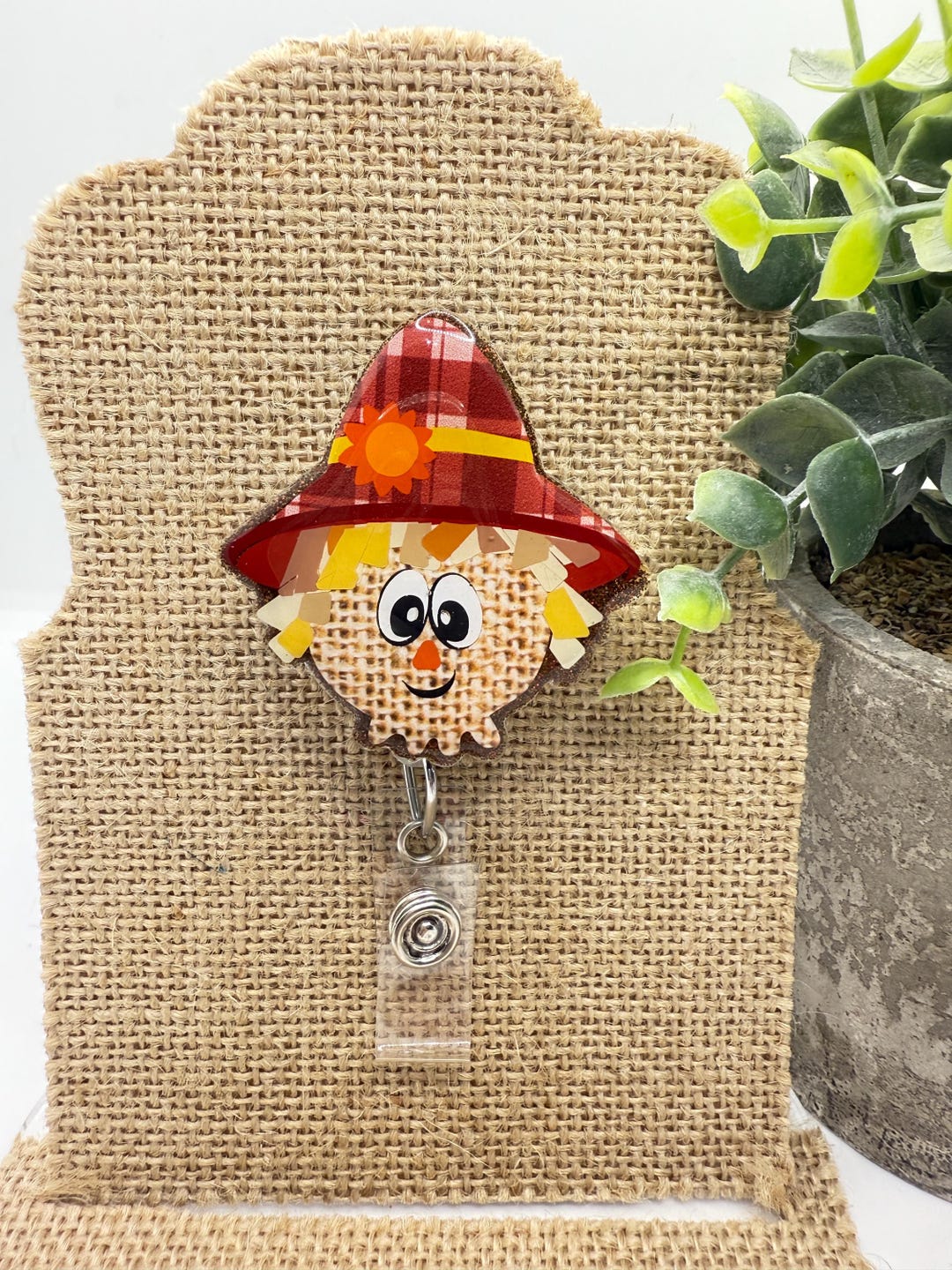 Scarecrow Interchangeable Badge Reel Topper - Etsy