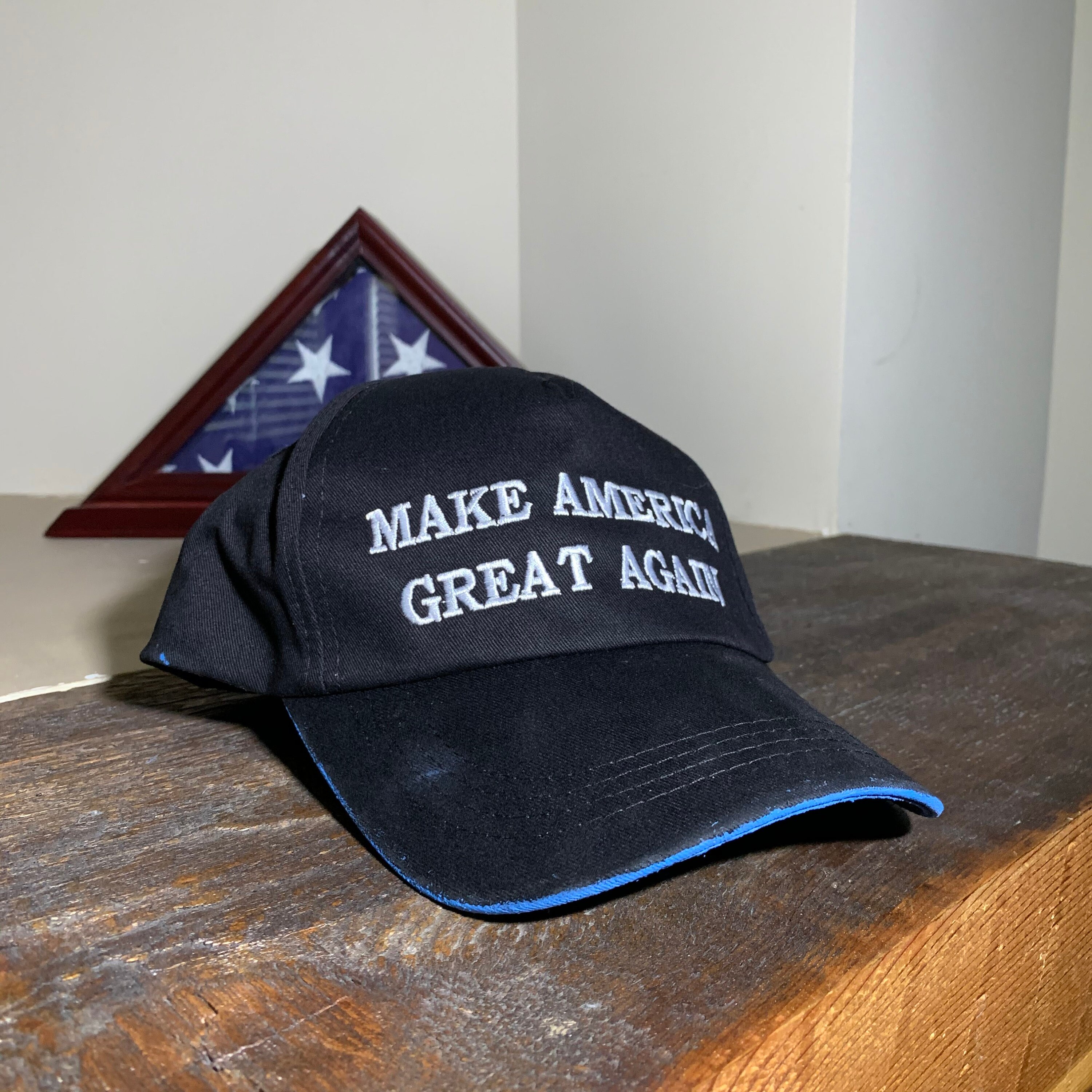BLUE LIVES MATTER maga hat Donald Trump 2020 Thin Blue Line | Etsy