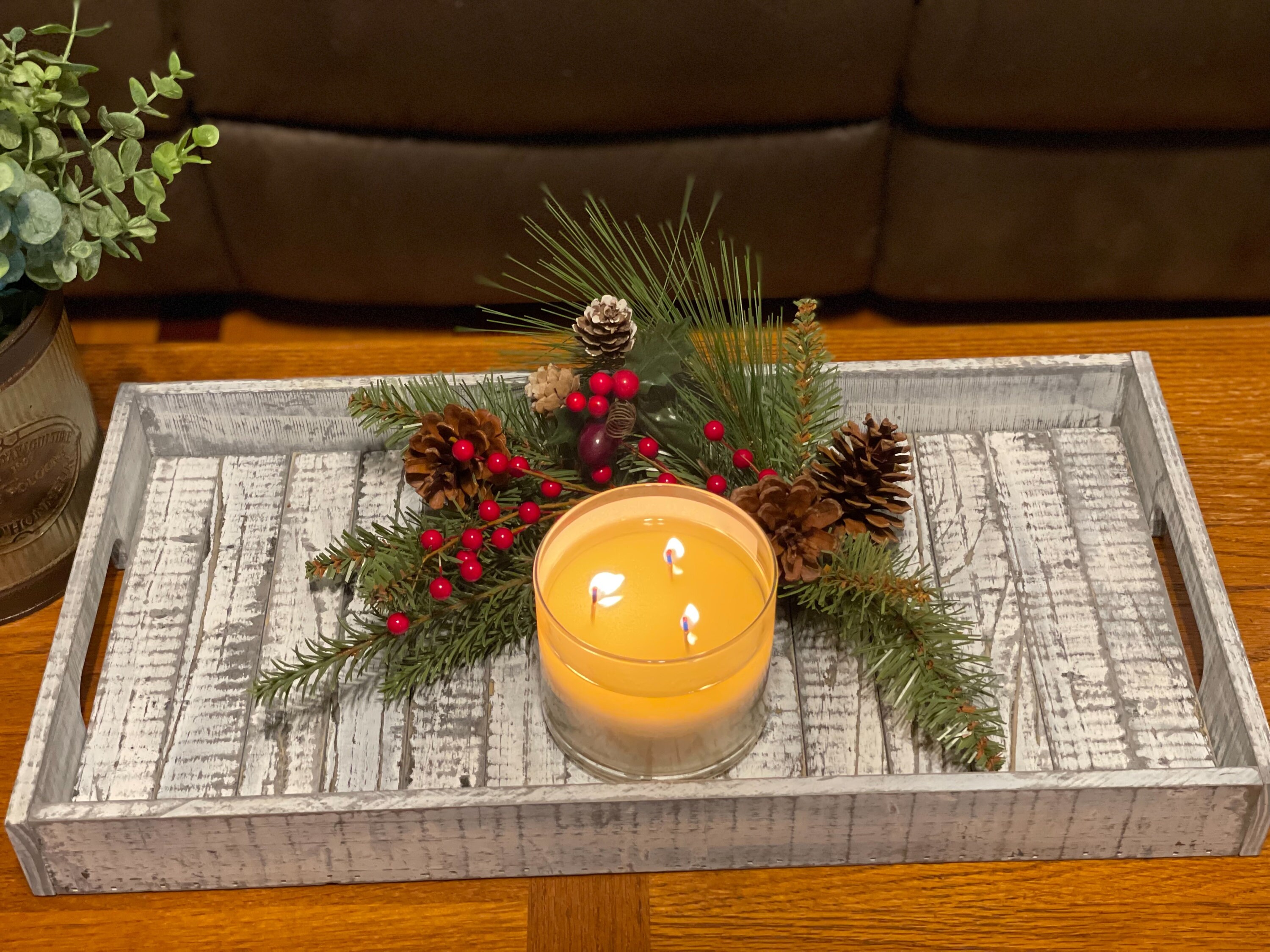 Pine Painted Tray, Coffee Bar Tray, Entry Way, Coffee Table Tray ...