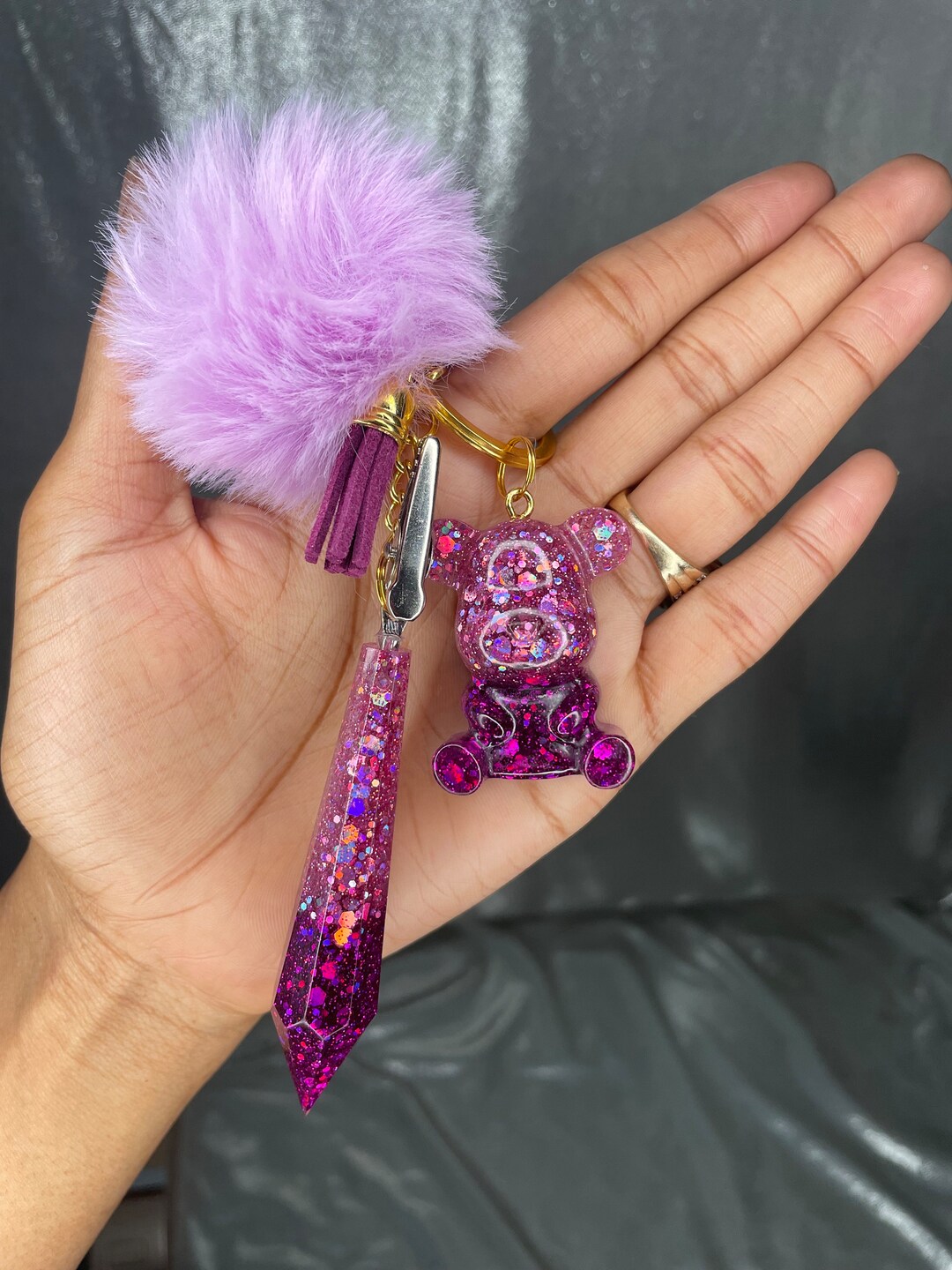 Bear ATM Clip Keychain - Etsy