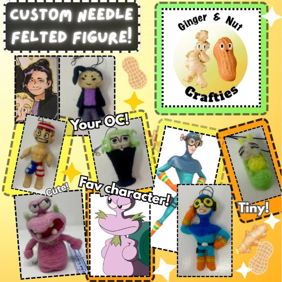 Custom Handmade Needle Felt Figure | Wool | Doll | Anime, Furry, Ocs ...
