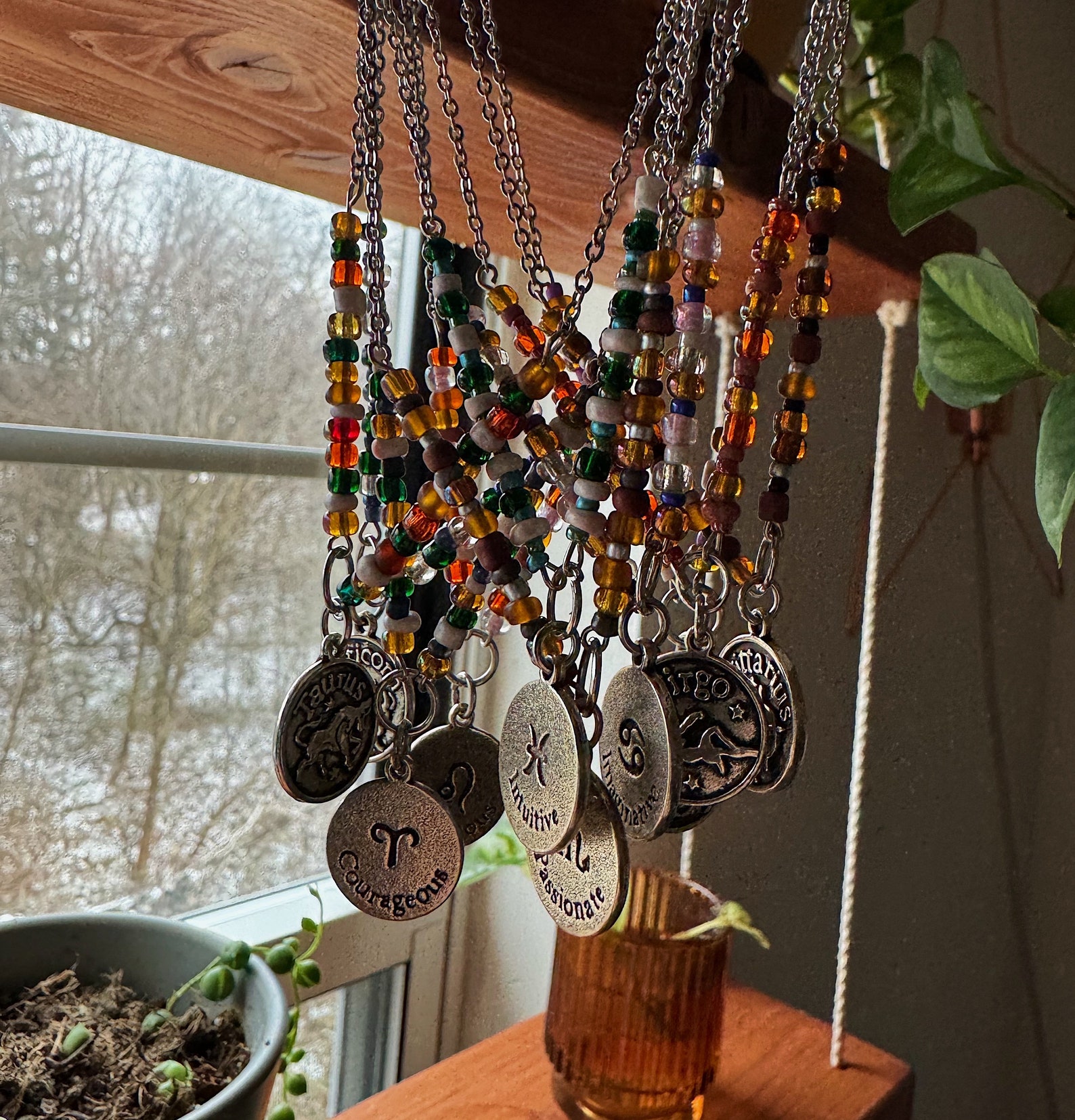Zodiac Signs Chain Necklace - Etsy