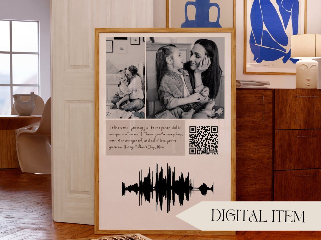 Voice Recording Gift Custom Soundwave Art Soundwave Art Soundwave Art ...